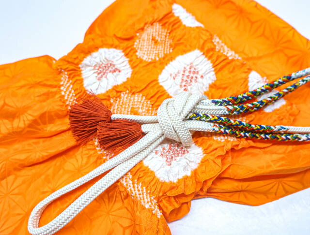 【楽天市場】【IDnet】【着物】 和装小物 帯締め 帯揚げ セット 帯締 帯揚 中抜き 絞り 角組 撚り房 24W-2223【リサイクル】：アイディーネット