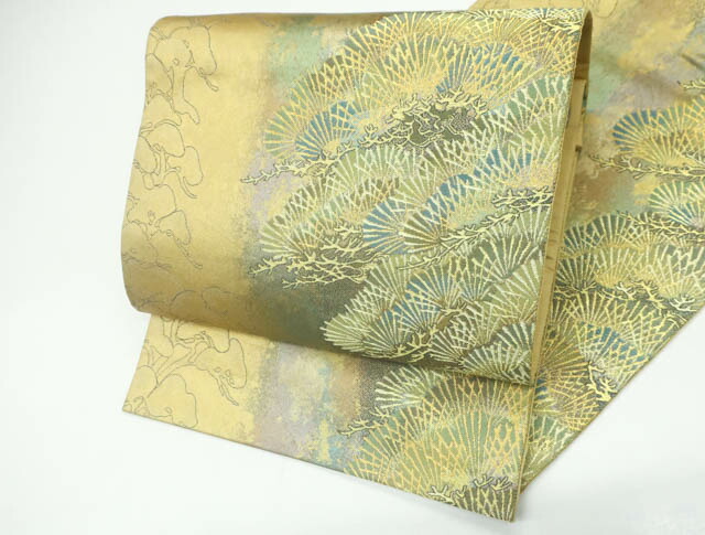 【楽天市場】【IDnet】【着物】 袋帯 松文様 金糸 24b-1629【リサイクル】：アイディーネット