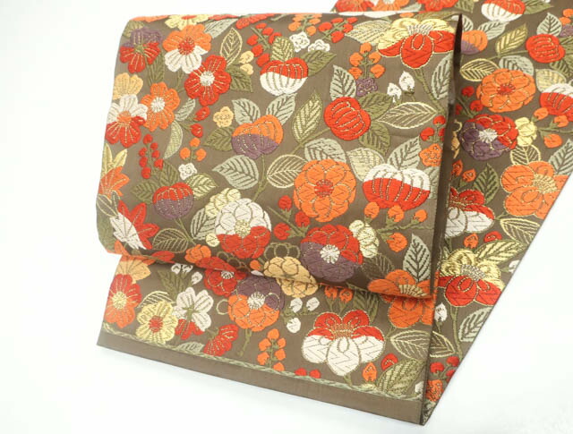 【楽天市場】【IDnet】【着物】 袋帯 古典花文様 金糸 24b-1631【リサイクル】：アイディーネット