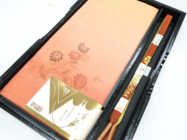 【楽天市場】【IDnet】【着物】 和装小物 帯締め 帯揚げ セット 帯締 帯揚 未使用品 千晃 縫い取り 金糸 平組 高麗組 手組紐 箱入り 24w-6674【リサイクル】：アイディーネット