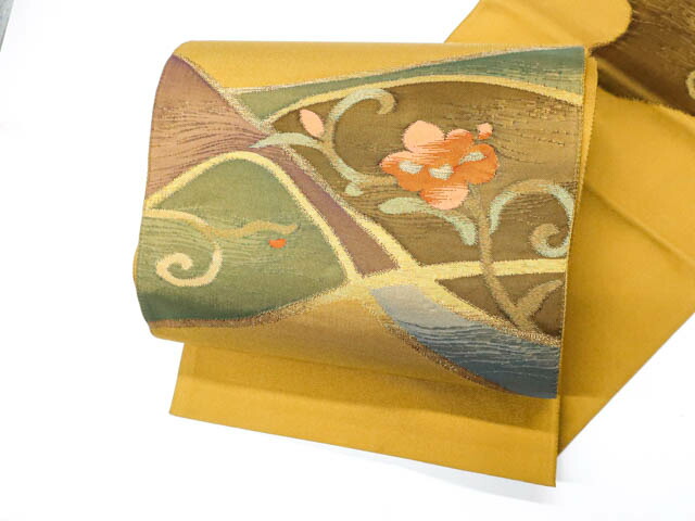 【楽天市場】【IDnet】【着物】 袋帯 お太鼓柄 金糸 唐花文 24b-2277【リサイクル】：アイディーネット