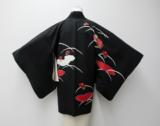 【楽天市場】ポイント5倍＆最大50%OFFセール！【IDnet】【着物】黒羽織 金彩 雲に菊文 24z-3430【リサイクル】：アイディーネット