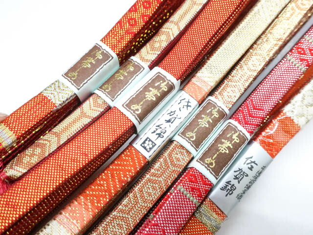 【楽天市場】【IDnet】【着物】リサイクル 和装小物 帯締め 佐賀錦 7本まとめ売り 24w-8182【リサイクル】：アイディーネット