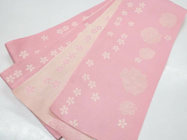 【楽天市場】【IDnet】【着物】リサイクル着物 浴衣帯 全通柄 花柄 24w-9356【リサイクル】：アイディーネット