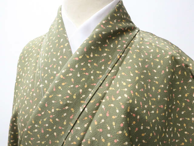 【楽天市場】BIGセール最大80％OFF【IDnet】【着物】小紋 茄子文 身丈約160.5cm 裄丈約64.5cm 24z-3832【リサイクル】：アイディーネット