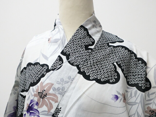 【楽天市場】【IDnet】【着物】 浴衣 T,Reiko 秋草花文 身丈約168cm 裄丈約67cm 24z-3911【リサイクル】：アイディーネット