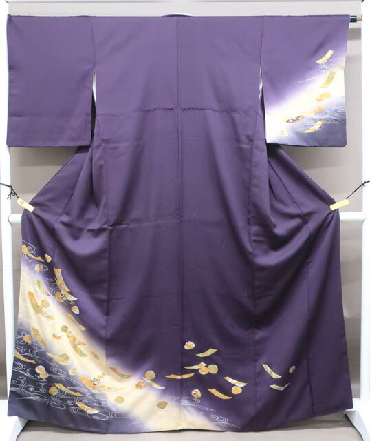 【楽天市場】最大65％OFF大売り出しセール【IDnet】【着物】訪問着 金彩 貝合わせ文 身丈約165cm 裄丈約65.5cm 24z-4124【リサイクル】：アイディーネット