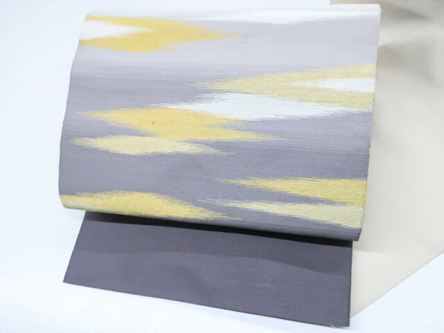 【楽天市場】【IDnet】【着物】八寸名古屋帯 爪綴れ お太鼓柄 金糸 霞文 24b-2582【リサイクル】：アイディーネット