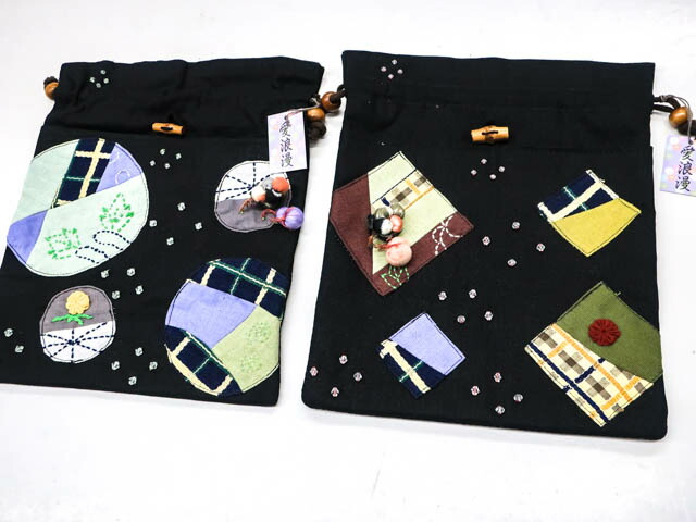 【楽天市場】【IDnet】【着物】 和装小物 未使用品 巾着袋 パッチワーク 24w-10808【リサイクル】：アイディーネット