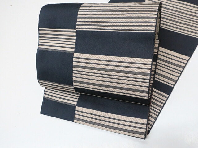 【楽天市場】【IDnet】【着物】 八寸名古屋帯 開き仕立て 全通柄 抽象柄 24b-2692【リサイクル】：アイディーネット