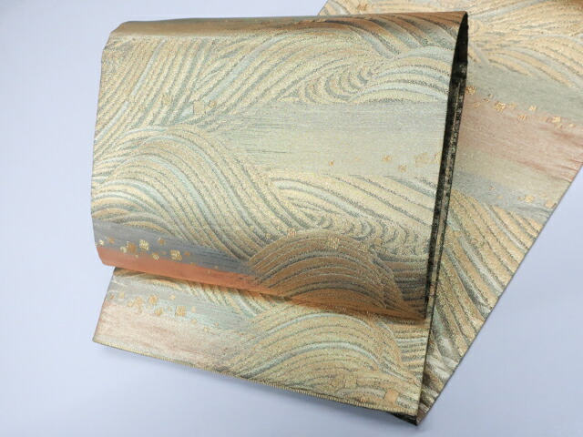 【楽天市場】【IDnet】【着物】 袋帯 波文 24b-2714【リサイクル】：アイディーネット