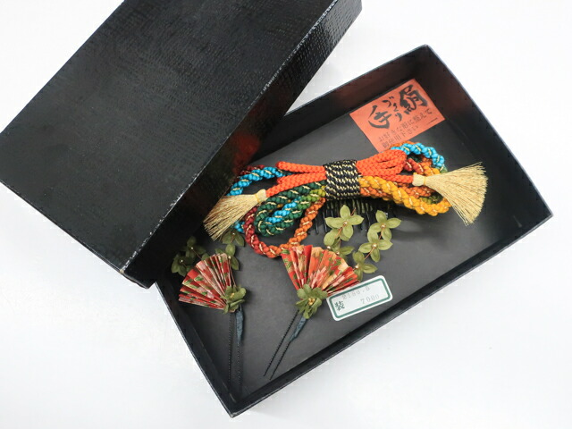 【楽天市場】ポイント5倍＆最大50%OFFセール！【IDnet】【着物】和装小物 髪飾り 大小2点セット 24w-10493【リサイクル】：アイディーネット
