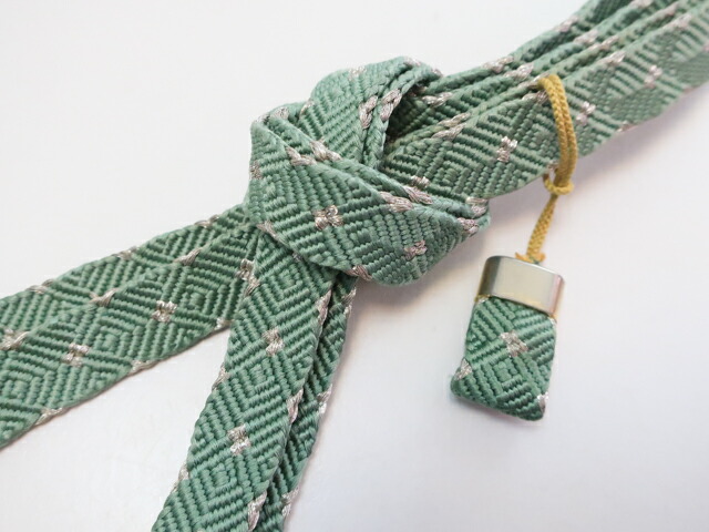 【楽天市場】【IDnet】【着物】和装小物 帯締め 帯締 平組 飾り付 銀糸 24w-12374【リサイクル】：アイディーネット