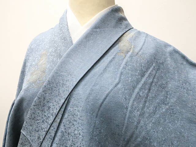 【楽天市場】楽天スーパーセール☆最大70%OFF【IDnet】【着物】小紋 一つ紋 金糸 菊文 身丈約162cm 裄丈約67cm 25z01-364【リサイクル】：アイディーネット