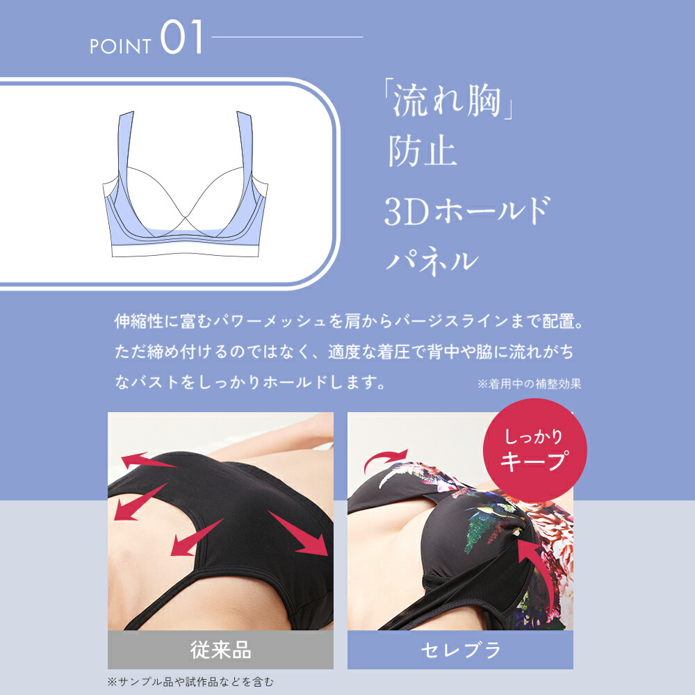 【10％OFFクーポン配布中】\シリーズ累計200万枚突破／「CelleBra セレブラ」DR METHOD ドクターメソッド 公式 医学発想 女医開発 ナイトブラ 花柄デザイン バスト補整 ...