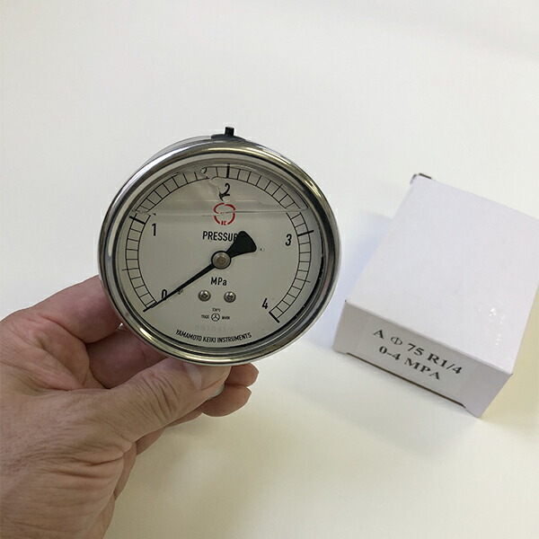 【楽天市場】KY-20A/KY-40A テストポンプ用 75φ×4Mpa オイル入 圧力計：井筒屋楽天市場店
