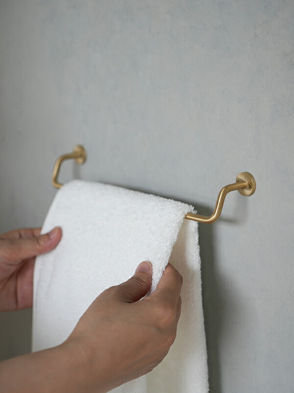 【楽天市場】KT brass towel holder S L2224 おしゃれ かわいい レトロ アンティーク タオル掛け ゴールド：家クラフト