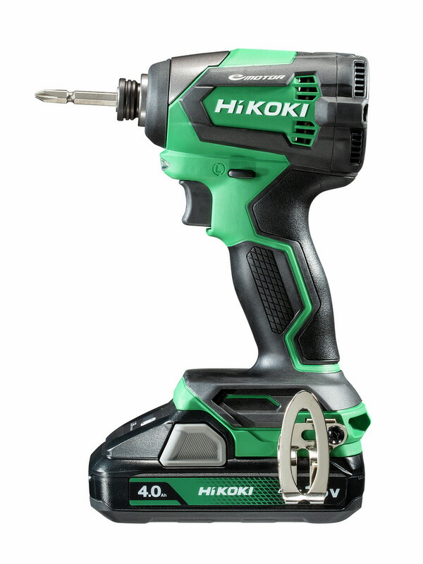 【楽天市場】HiKOKI WH18DE(2LC) コードレスインパクトドライバ 18V/4.0Ah 【蓄電池・充電器・ケース付】※ビット別売 ...