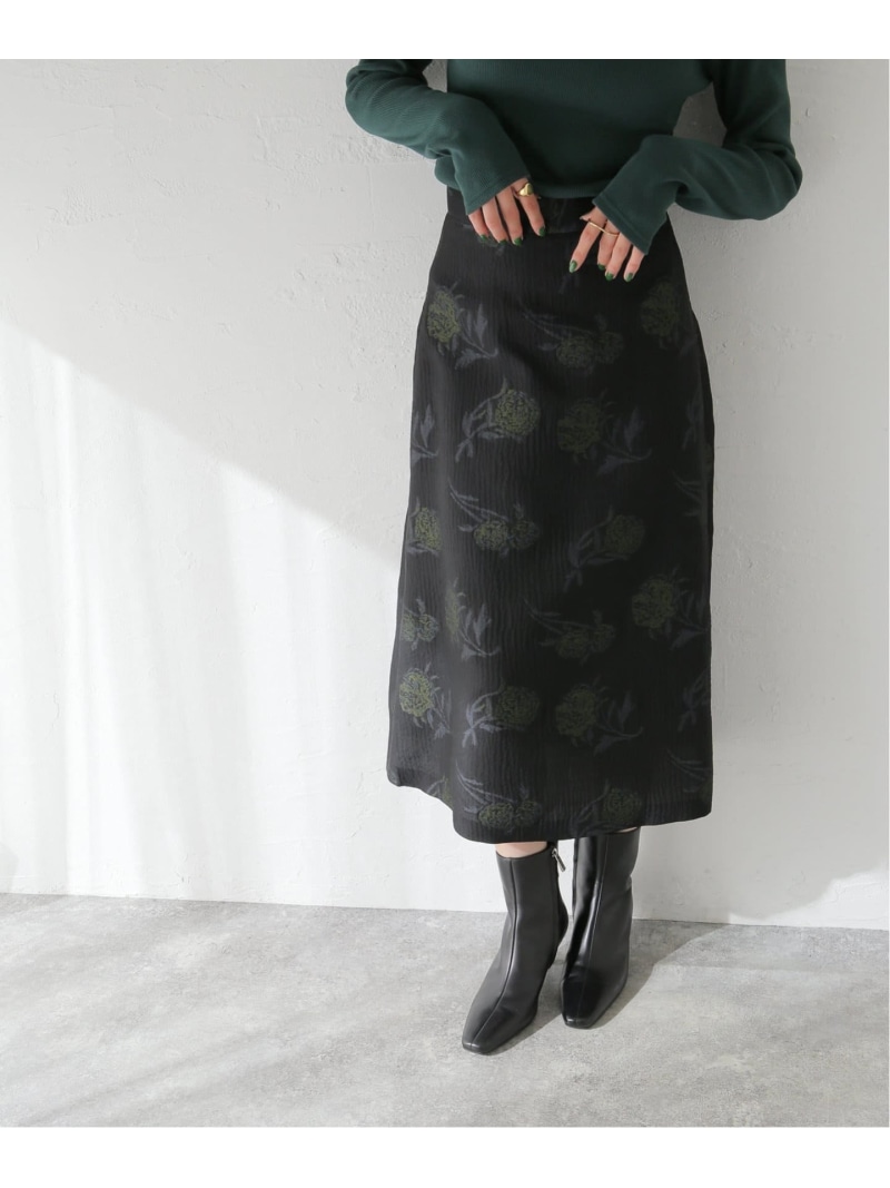 【楽天市場】【AKANE UTSUNOMIYA/アカネウツノミヤ】ROSE スカート IENA イエナ スカート その他のスカート ブラック【送料無料】[Rakuten Fashion]：IENA