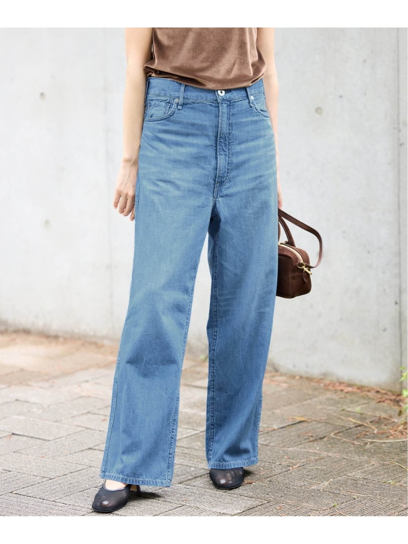【楽天市場】upper hights/アッパーハイツ 別注 THE LAZY OLIVIA ワイドストレートデニム IENA イエナ パンツ ジーンズ・デニムパンツ ブルー【送料無料 ...