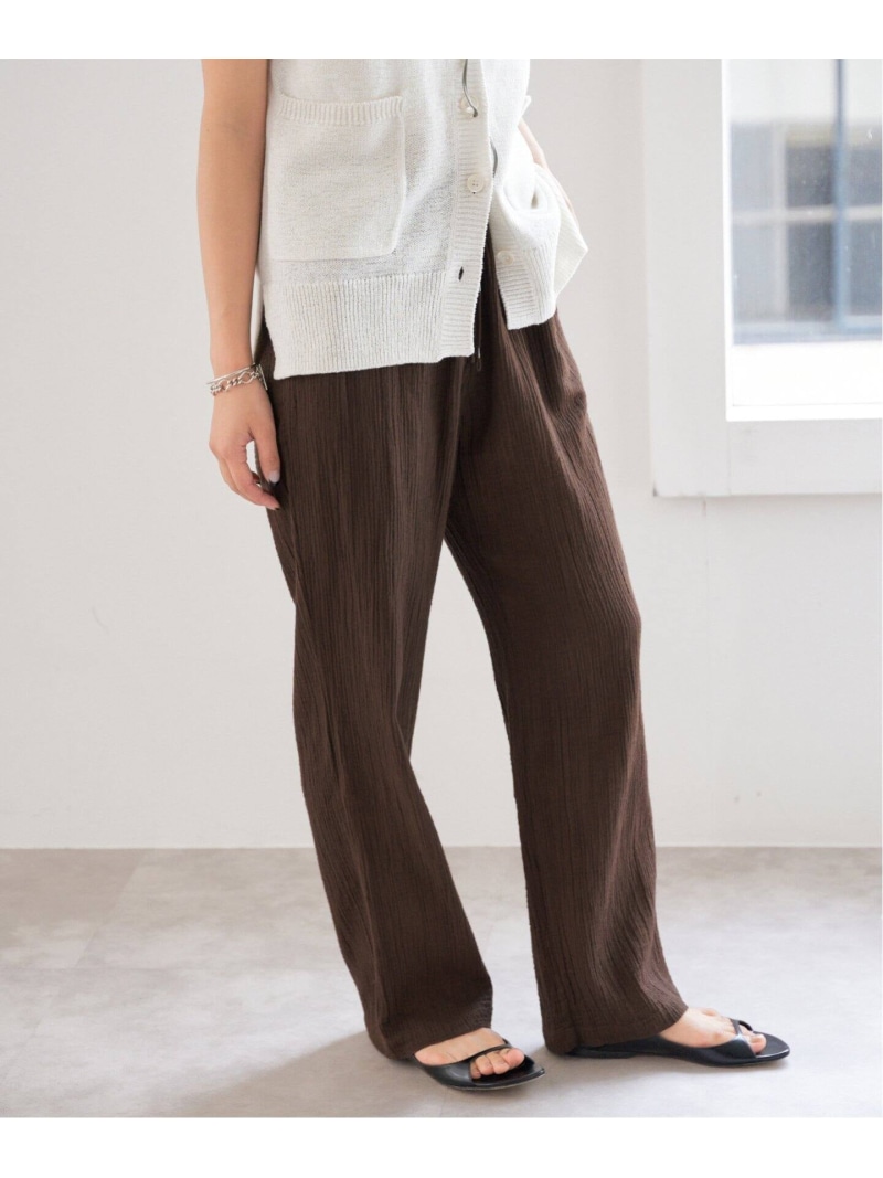 【楽天市場】《予約》SARA MALLIKA * IENA 別注 PANTS IENA イエナ パンツ その他のパンツ ブラウン【先行予約】*【送料無料】[Rakuten Fashion]：IENA