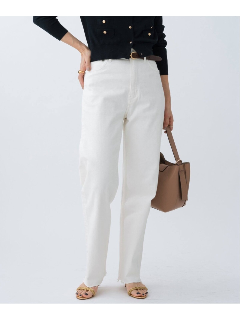 【楽天市場】YANUK/ヤヌーク 別注 LEA ストレートホワイトデニム IENA イエナ パンツ ジーンズ・デニムパンツ ホワイト【送料無料】[Rakuten Fashion]：IENA