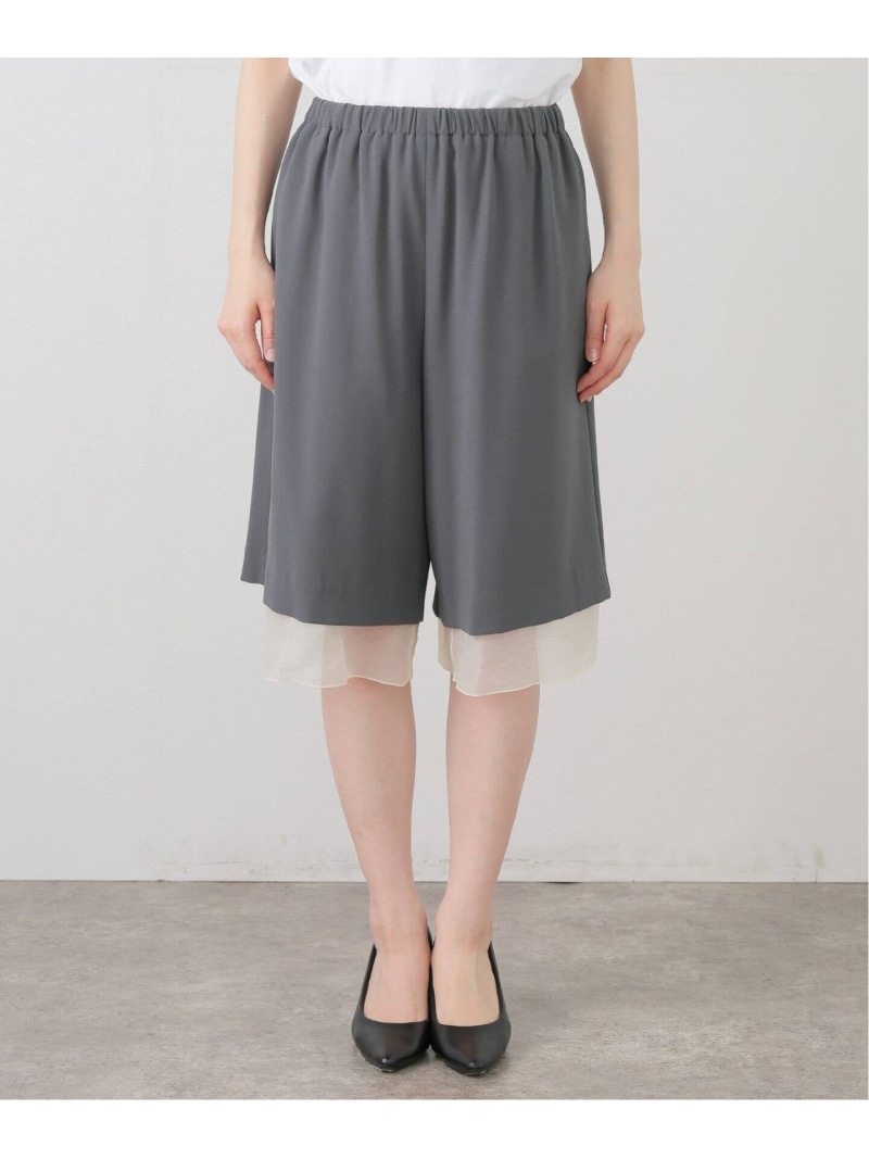 【楽天市場】Maison IENAレイヤードハーフパンツ IENA イエナ パンツ その他のパンツ ベージュ グレー【送料無料】[Rakuten Fashion]：IENA