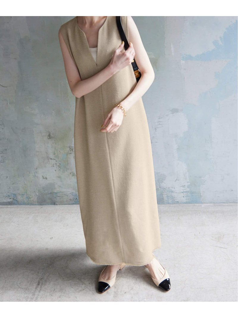 【楽天市場】【SALE／30%OFF】ループツイードキーネックワンピース SLOBE IENA スローブ イエナ ワンピース・ドレス ...