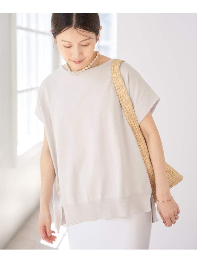 【楽天市場】《WEB限定/追加5予約》 コットンストレッチ NEOワイドクループルオーバー IENA イエナ トップス ニット パープル グレー ベージュ【先行予約】*【送料無料 ...