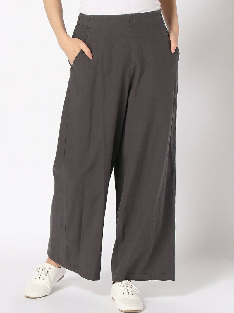 【楽天市場】【SALE／50%OFF】リネンコットンワイドパンツ IENA イエナ パンツ その他のパンツ グレー パープル【RBA_E ...