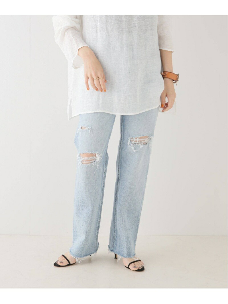 【楽天市場】【SALE／30%OFF】【YANUK/ヤヌーク】LEA BOYS STRAIGHT DMF クラッシュデニム IENA イエナ パンツ ジーンズ・デニムパンツ ブルー【RBA_E ...