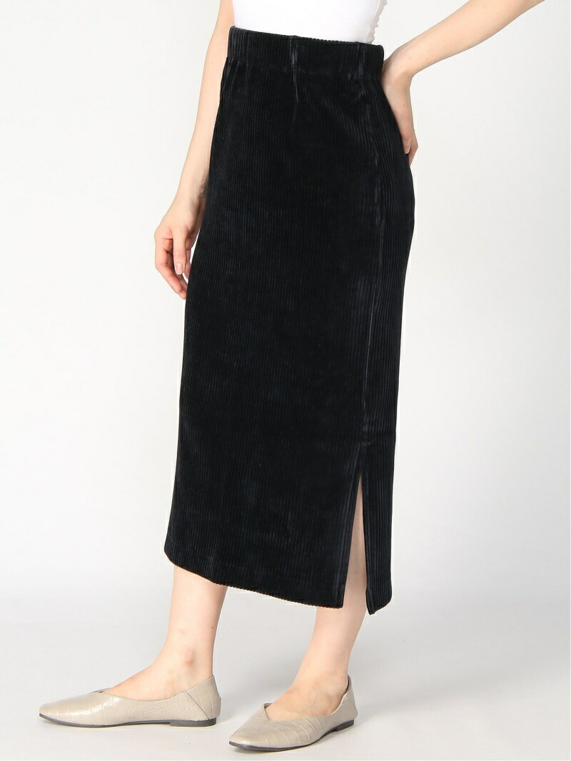 【楽天市場】コーデュロイジャージSK Re. IENA イエナ スカート その他のスカート ブラック グレー ベージュ【送料無料 ...