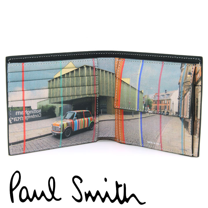 【楽天市場】ポールスミス 財布 Paul Smith 二つ折り財布 メンズ ブラック ノッティンガムコンテンポラリー MINI ミニクーパー M1A-4833-LMINNC 79 【在庫あり ...