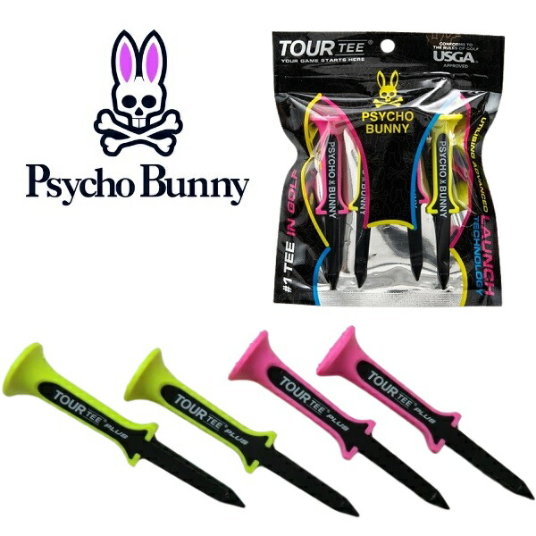 【楽天市場】サイコバニー ゴルフ ツアーティー コンボパック ゴルフティー Tour Tee COMB PACK Psycho Bunny ...