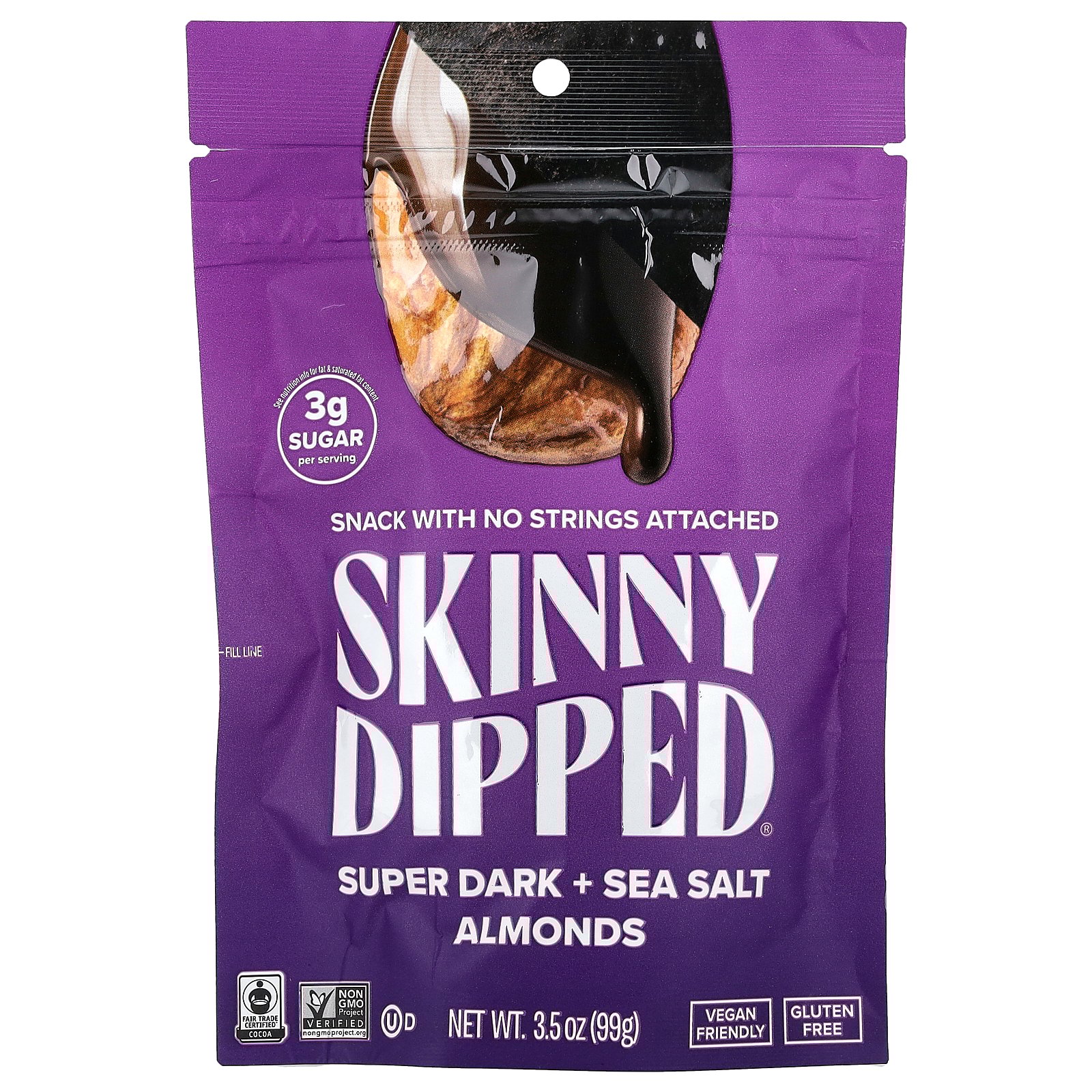 【楽天市場】【POINT20倍★10/24 20:00～10/27 9:59】SkinnyDipped アーモンド 【 iHerb アイハーブ 公式 】 スキニーディップ カカオ73% ...