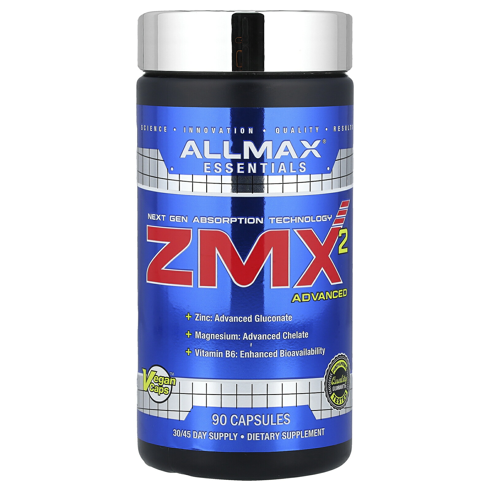 【楽天市場】ALLMAX ZMX2 アドバンスト 【 iHerb アイハーブ 公式 】 オールマックス ZMX マグネシウム 亜鉛 ジンク ...