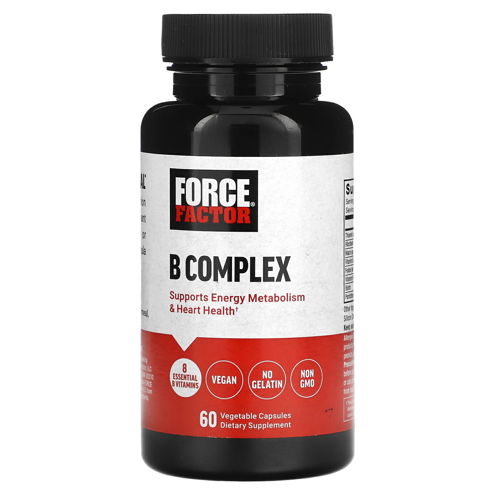 【楽天市場】Force Factor Bコンプレックス 【 iHerb アイハーブ 公式 】 フォースファクター ビタミンB群 ビタミンB ビタミン B 葉酸 ビオチン ビタミン類 ビタミン ...
