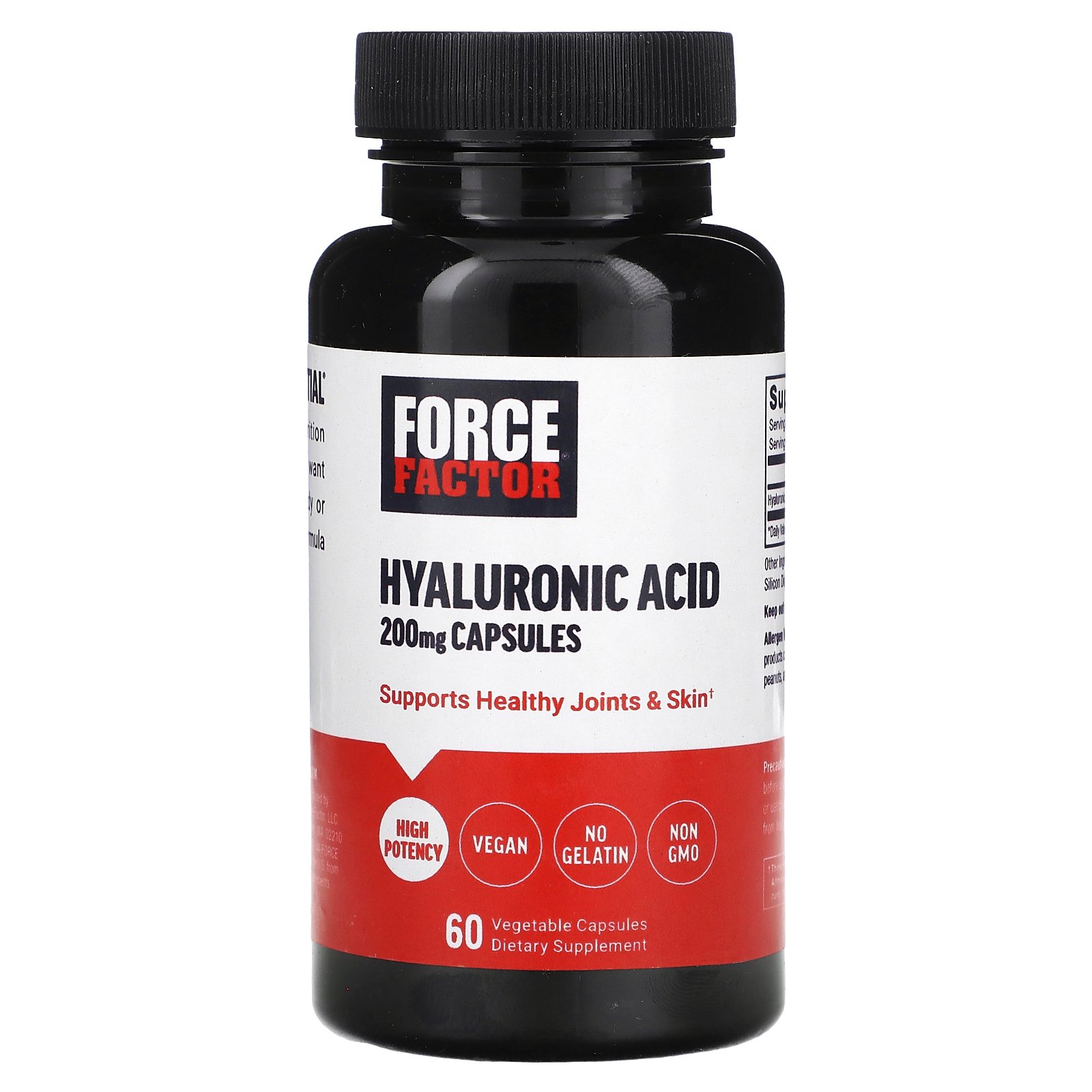 【楽天市場】Force Factor ヒアルロン酸 【 iHerb アイハーブ 公式 】 フォースファクター サプリメント サプリ ベジカプセル 200mg 60粒：iHerb