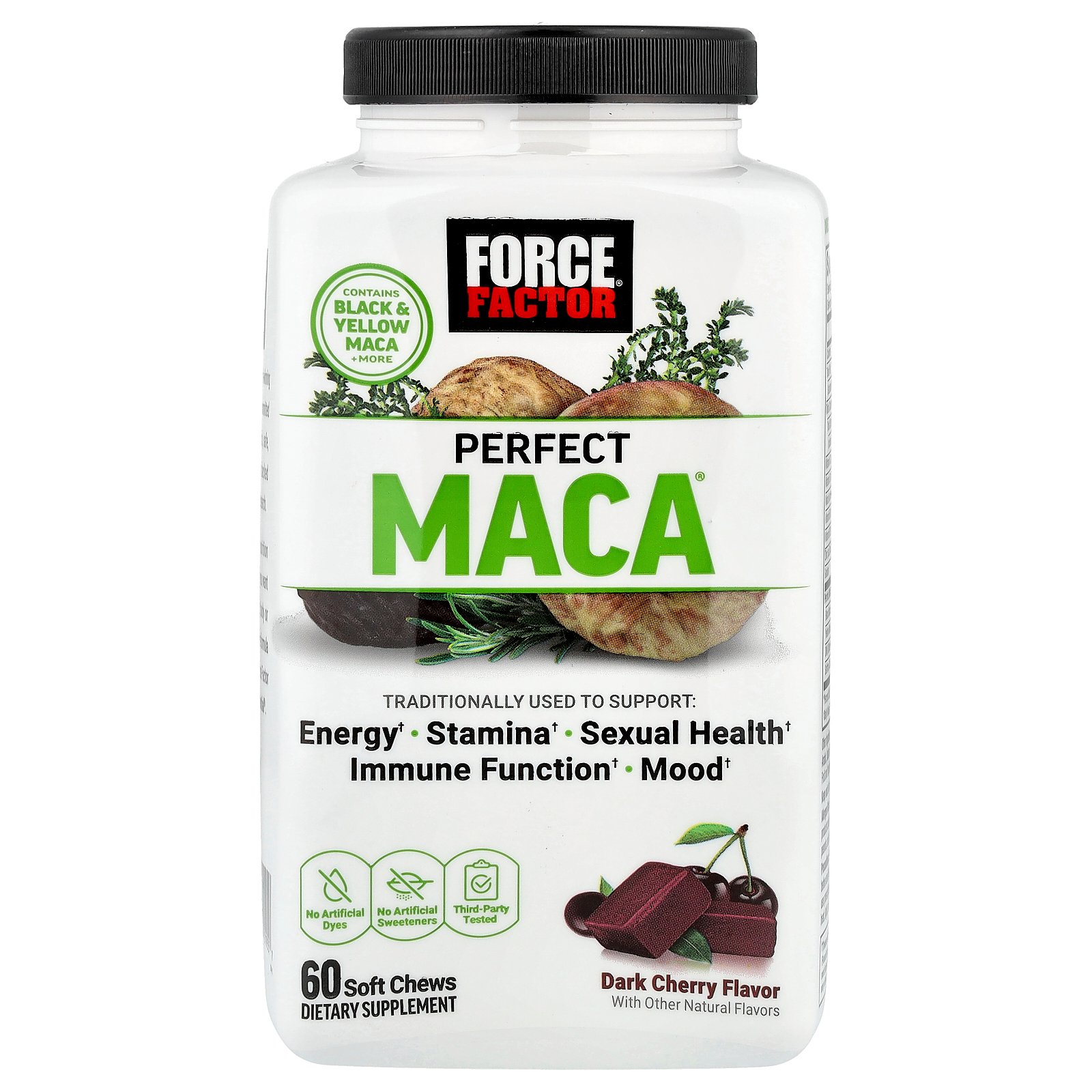 【楽天市場】【POINT10倍★4/14 20:00~4/20 23:59】Force Factor パーフェクト マカ 【 iHerb アイハーブ 公式 】 フォースファクター ブラック ...