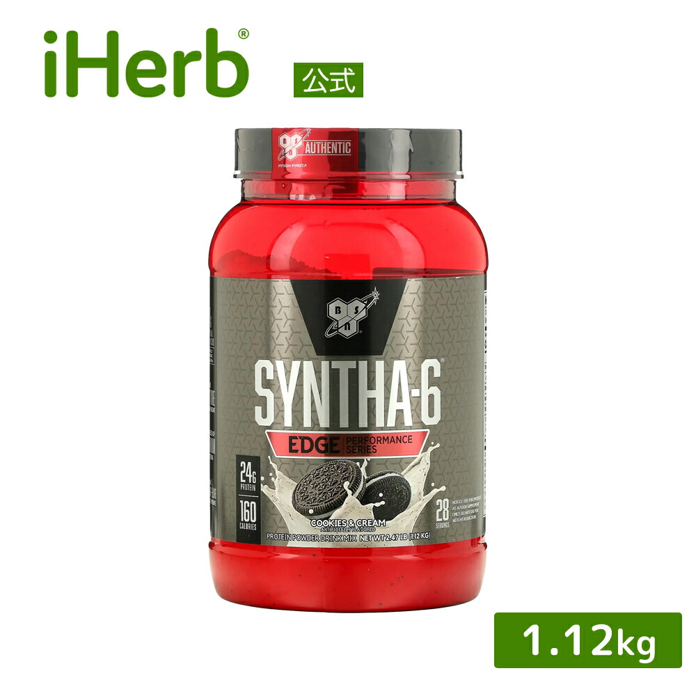【楽天市場】【POINT20倍★7/18 0:00～7/26 1:59】BSN シンサ-6 エッジ 【 iHerb アイハーブ 公式 】 ビーエスエヌ Syntha-6 ホエイ ミルク ミ ...