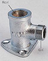 【楽天市場】 在庫有り！KVK 継手 配管部品【ZK10】座付きL型ソケットB：あいあいショップさくら