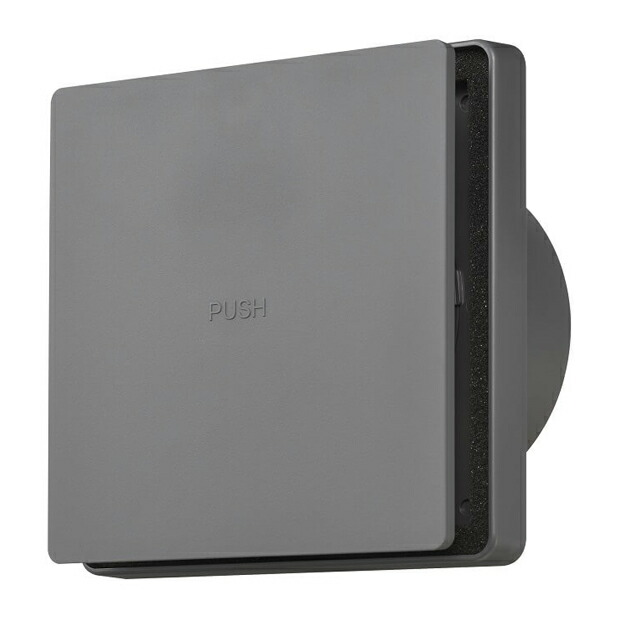 【楽天市場】バクマ工業 【REPD-100JFK-PM-G】グレー 樹脂製プッシュ式レジスター 自然給気用 PM2.5対応＋空気清浄フィルター ...