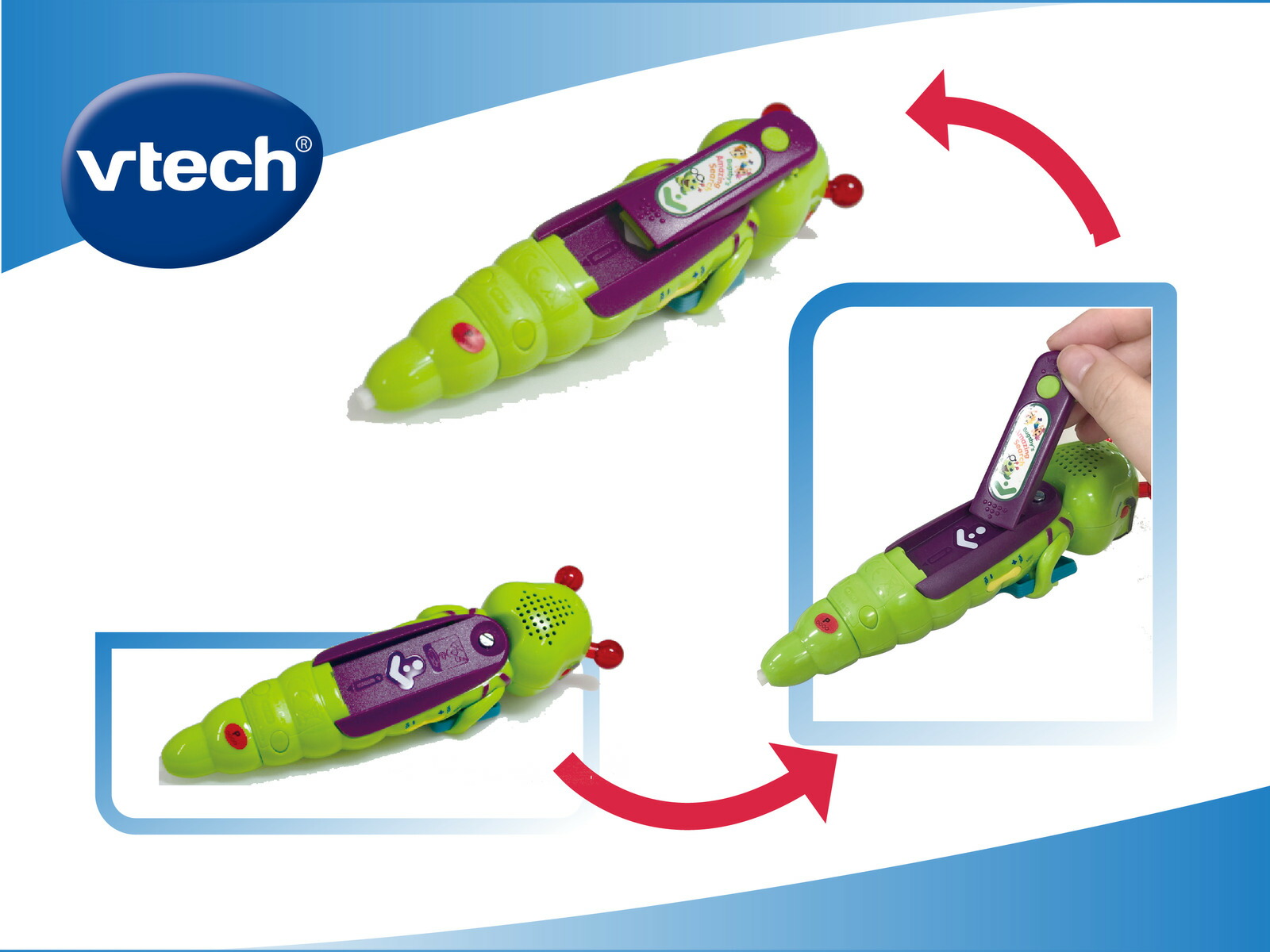 【楽天市場】VTech ヴィテック Bugsby Reading System 【バグズビー・スタータキット】英語 知育玩具 おもちゃ ブック ...