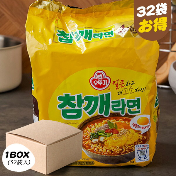 【楽天市場】【エントリーでポイント10倍！】[オットギ] ごまラーメン / BOX(115g×32個入り) 韓国ラーメン インスタントラーメン 箱売り：いいとこショップ