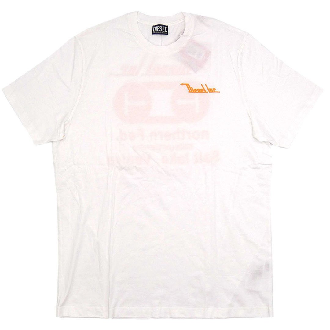 【楽天市場】新品 ディーゼル Tシャツ DIESEL メンズ 半袖 ホワイト/オレンジ XXL XXLサイズ 3L 3Lサイズ A10643 ...
