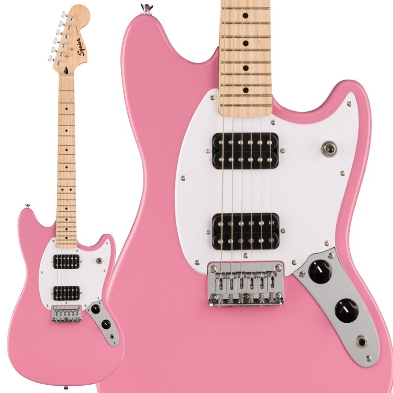 【楽天市場】Squier Sonic Mustang HH (Flash Pink/Maple Fingerboard) 【特価 ...