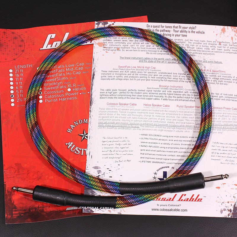 【楽天市場】Colossal Cable Colossus Speaker Cable ～Custom Color Fruit Loops ...
