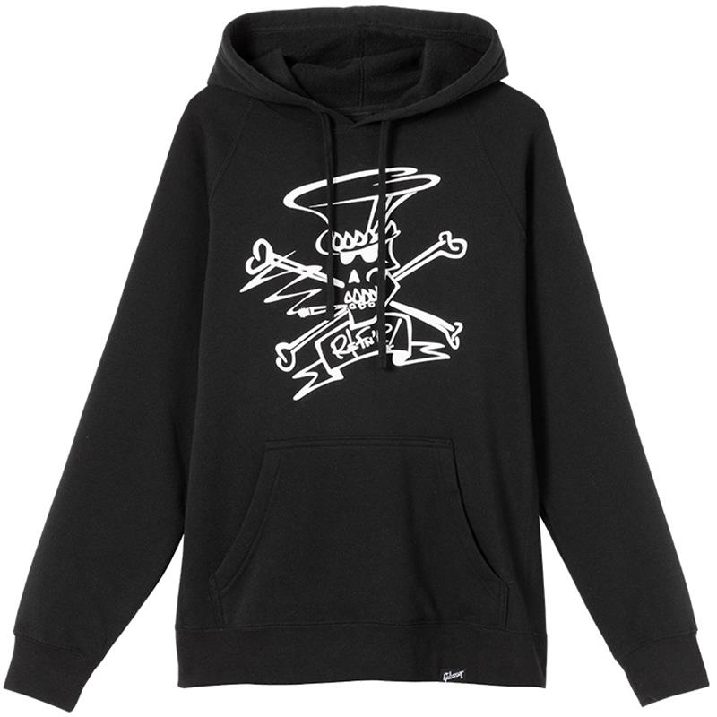 【楽天市場】Gibson 【創業50周年大決算SALE】 Slash 'Skully' Pullover Hoodie (Black) (XL ...