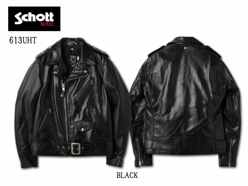 【楽天市場】【送料無料】Schott/ショット/613UHT ONE STAR RIDERS HORSE /ワンスター ライダース ホース レザージャケット：粋屋楽天市場店