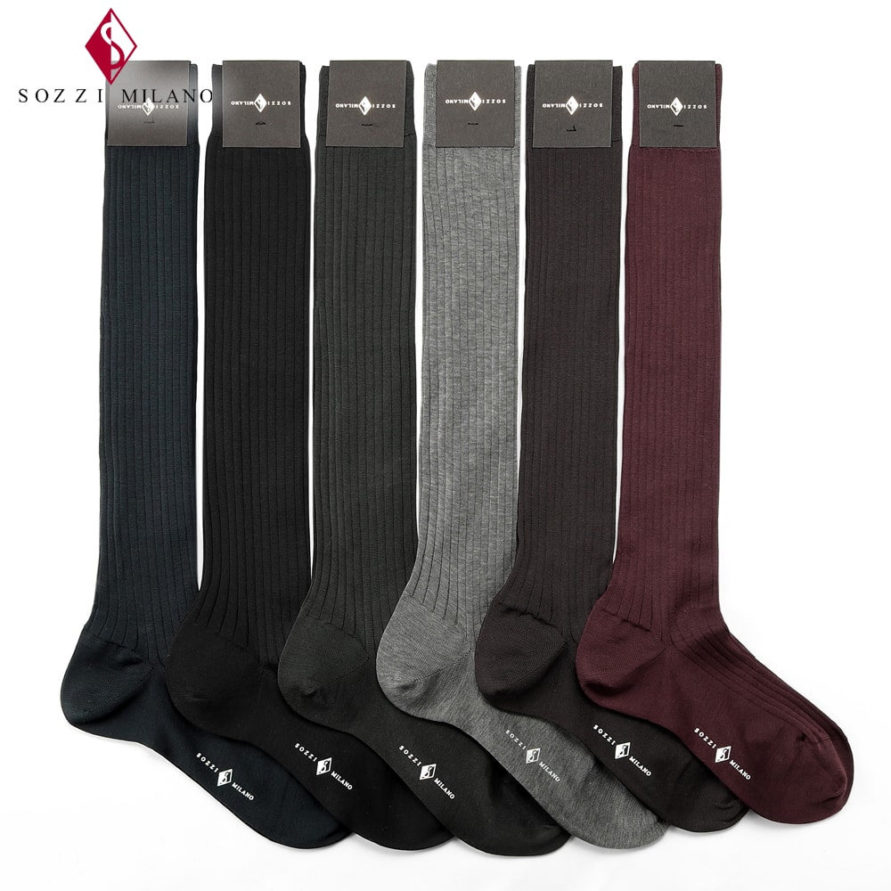 【楽天市場】ソッツィ SOZZI ／ FILOSCOZIAコットン70番手双糸36ゲージリブロングホーズ「115002」（6 colors ...